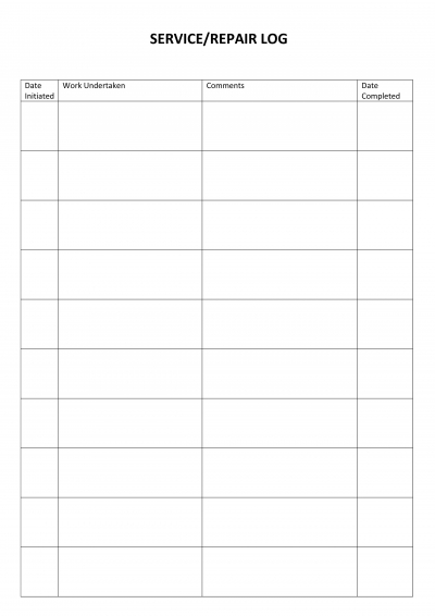 Service/Repair Log (pdf)